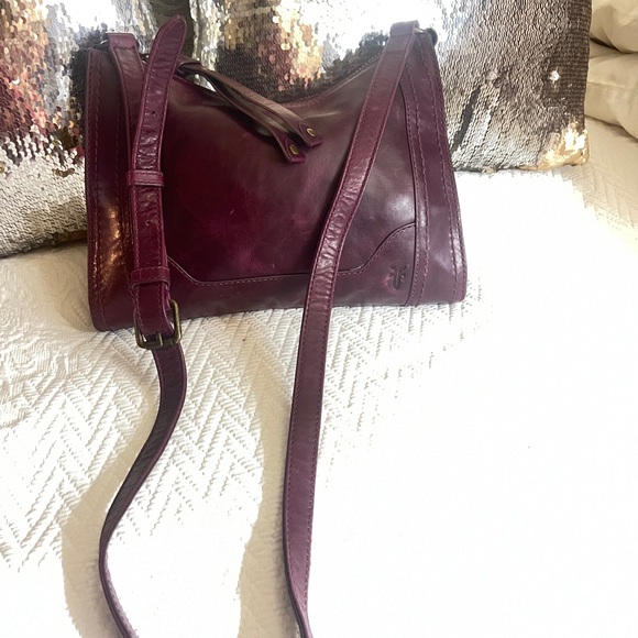 Frye | Bags | Frye Purple Leather Crossbody Bag | Poshmark